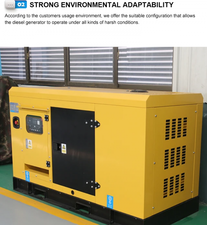 20KW 50KW YANGDONG Diesel Generator Soundproof Diesel Genset , Multi ...
