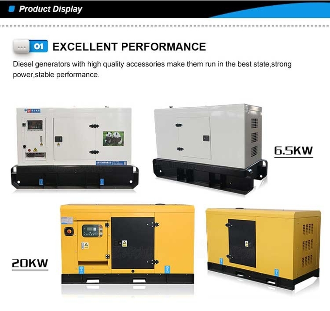 90AMP Stable Silent Type Genset , Water Cooling Diesel Generator Cummins