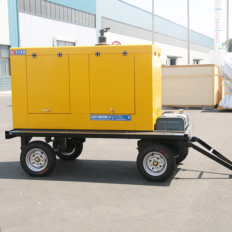 Durable 200KW Trailer TypePortable Diesel Generator , Cummins 6ZTAA13 ...